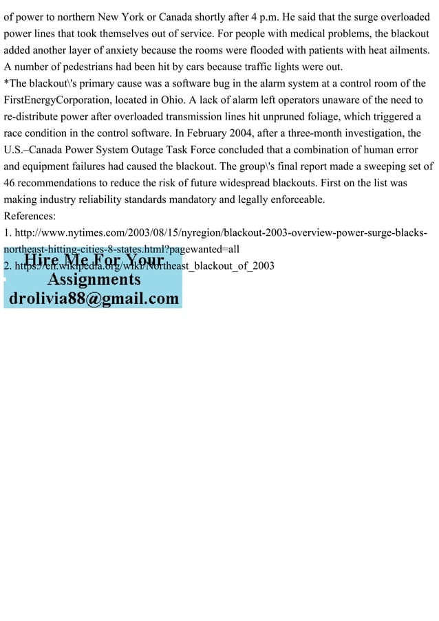 The Northeast blackout of 2003 was a widespread power outage that oc.pdf