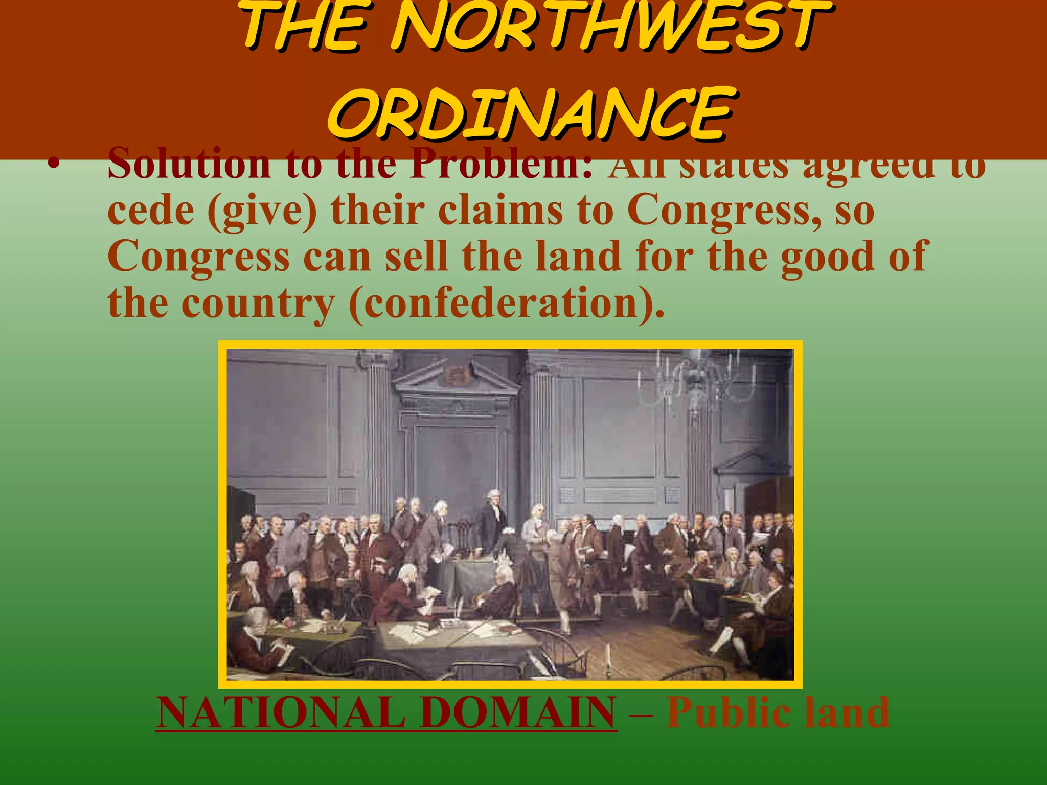 The northwest ordinance of 1787 | PPT