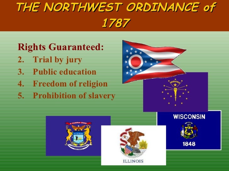 The northwest ordinance of 1787