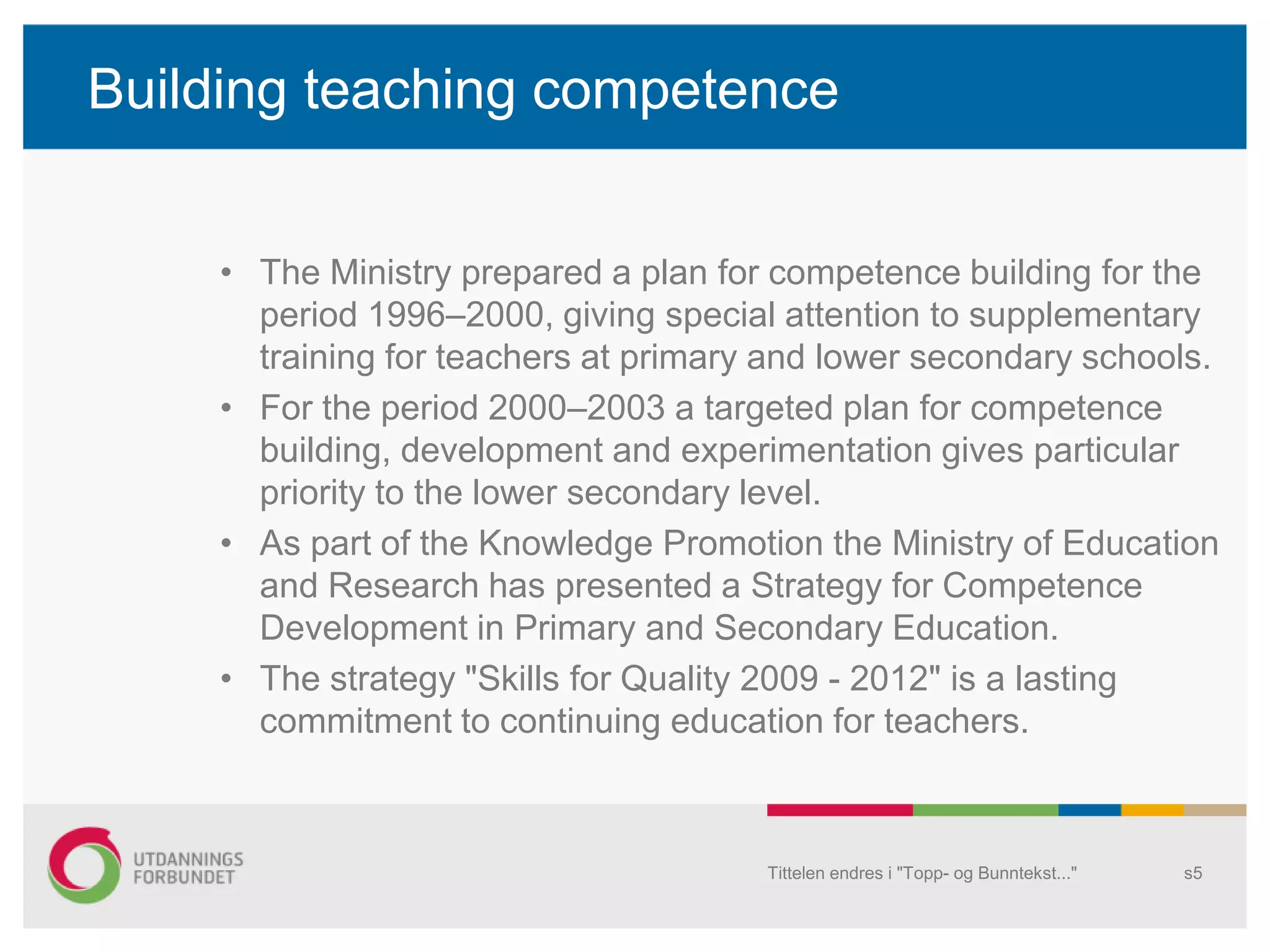 The norwegian school system | PPTX