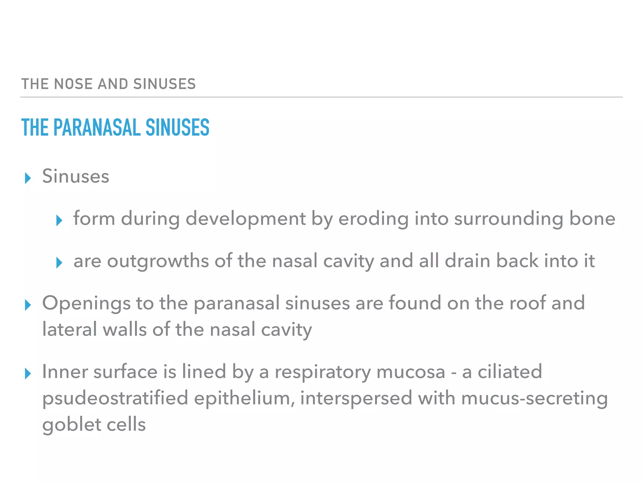 The nose and sinuses | PDF