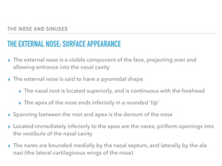 The nose and sinuses | PDF