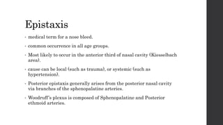 The Nose and nasal cavity, anatomy, and clinical diseases of nasal ...