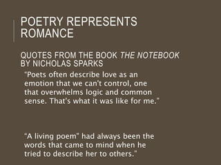 The Notebook motifs, symbols, and tropes | PPTX