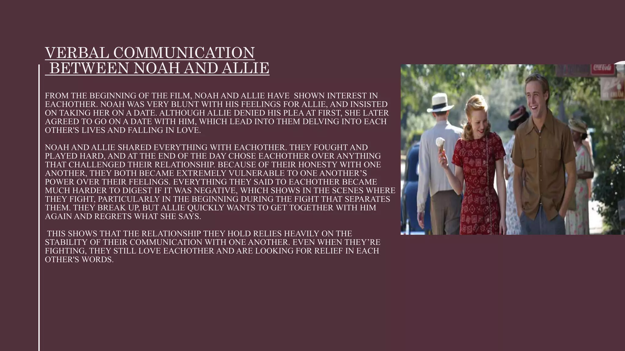 The Notebook Movie Analysis | PPTX