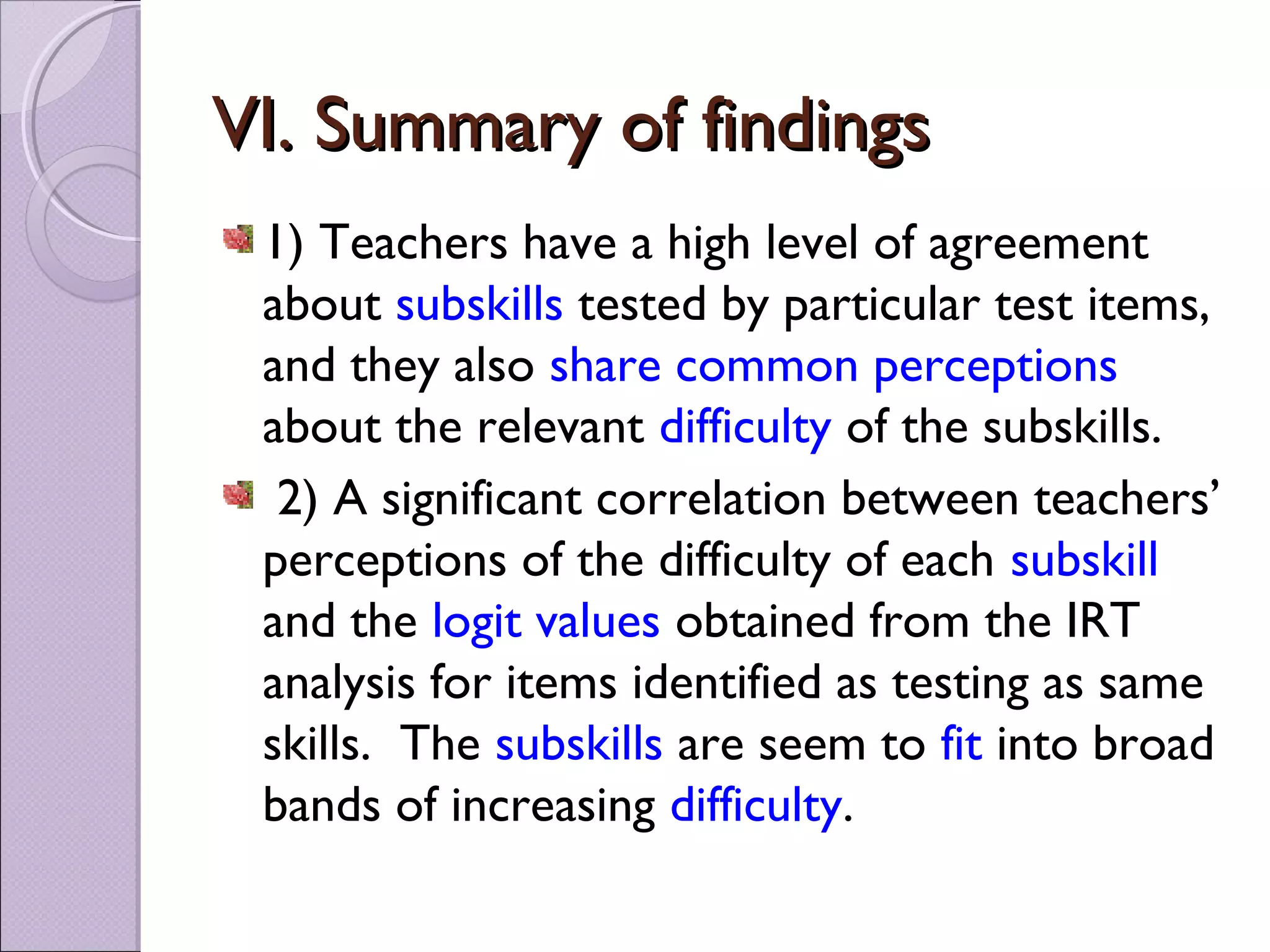 Sub-skills in reading comprehension tests | PPT