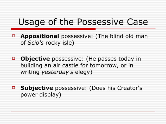 The noun. case | PPT