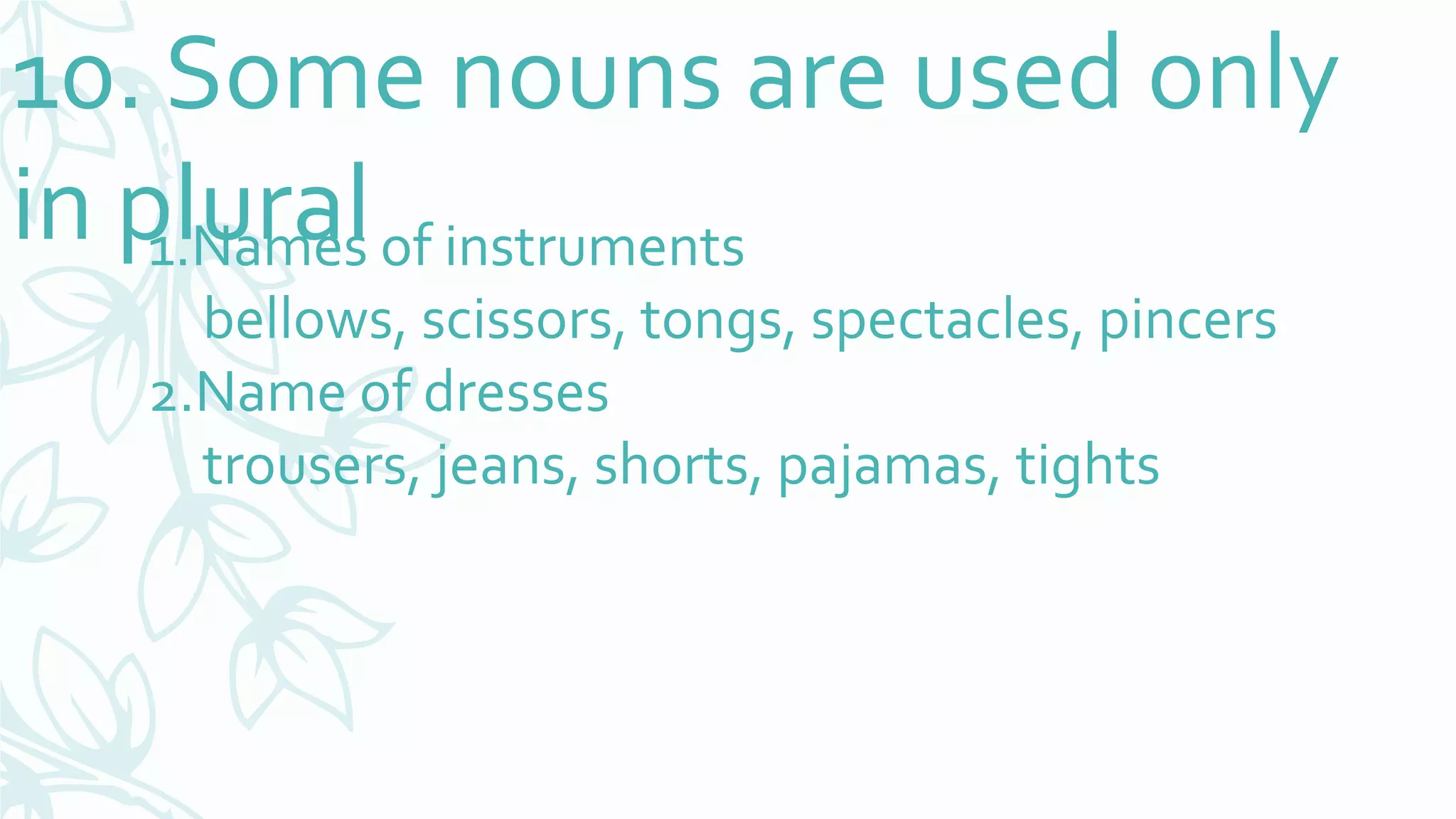 The noun number | PPTX