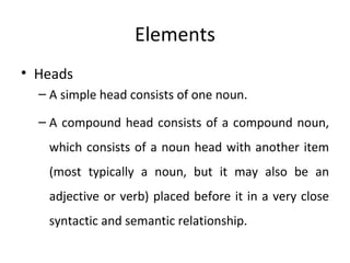 The noun phrase | PPT