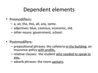 The noun phrase | PPT