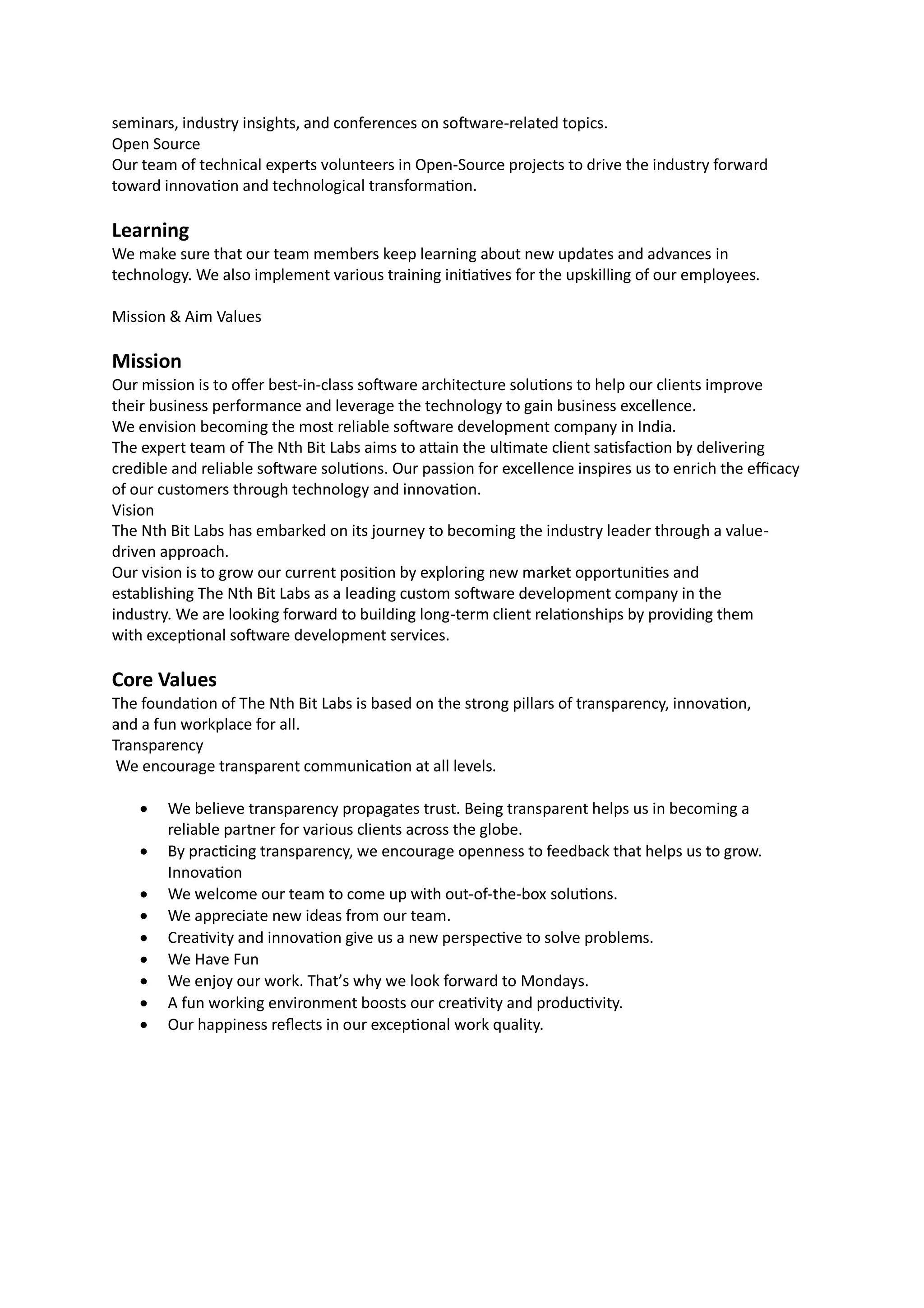 The Nth Bit Labs Who We Are | PDF