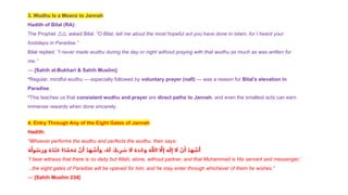 The twelve virtues of Wudhu in islam.... | PPTX