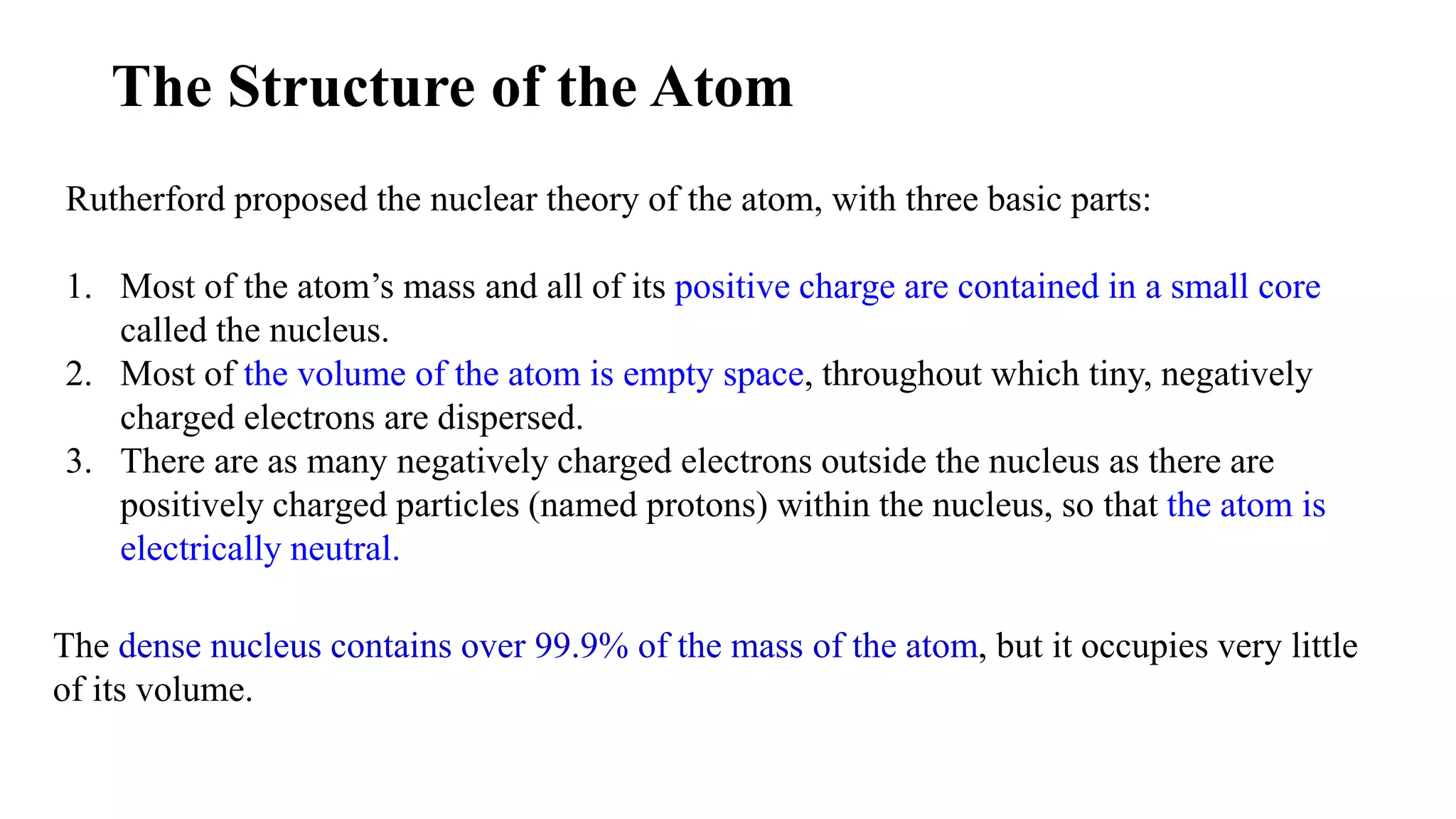 The Nuclear Atom | PPTX