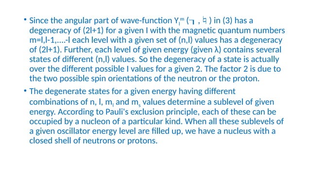 Nuclear Chemistry : The nuclear shell model.pptx | Chemistry | Science