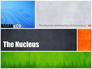 The structure of nucleus hasanatestemur | PPTX
