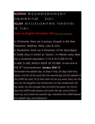 The number 4 means many things to many people, but from antiquity it ...