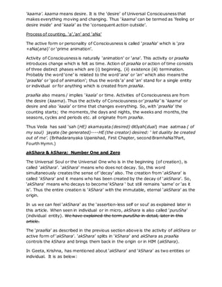 The number of consciousness and the deities ---Zero, One and One and ...