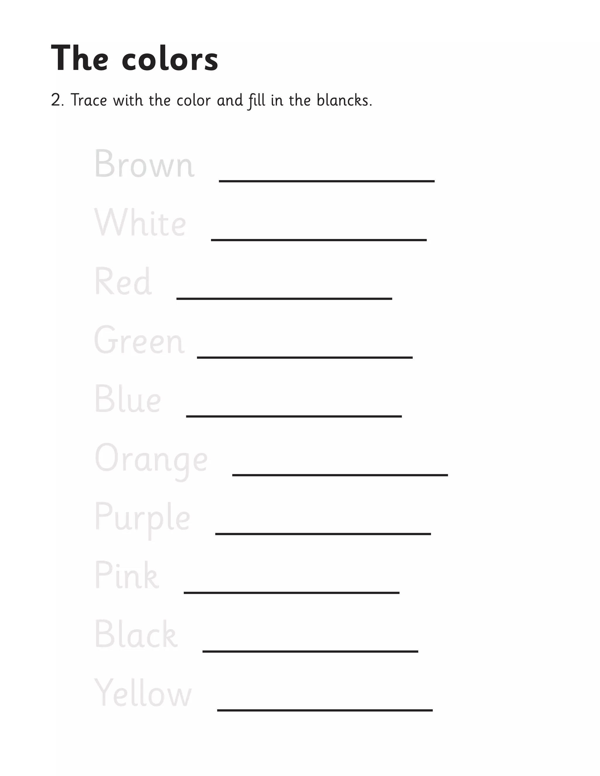 The numbers and colors | PDF