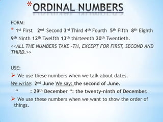 The numbers and time | PPTX