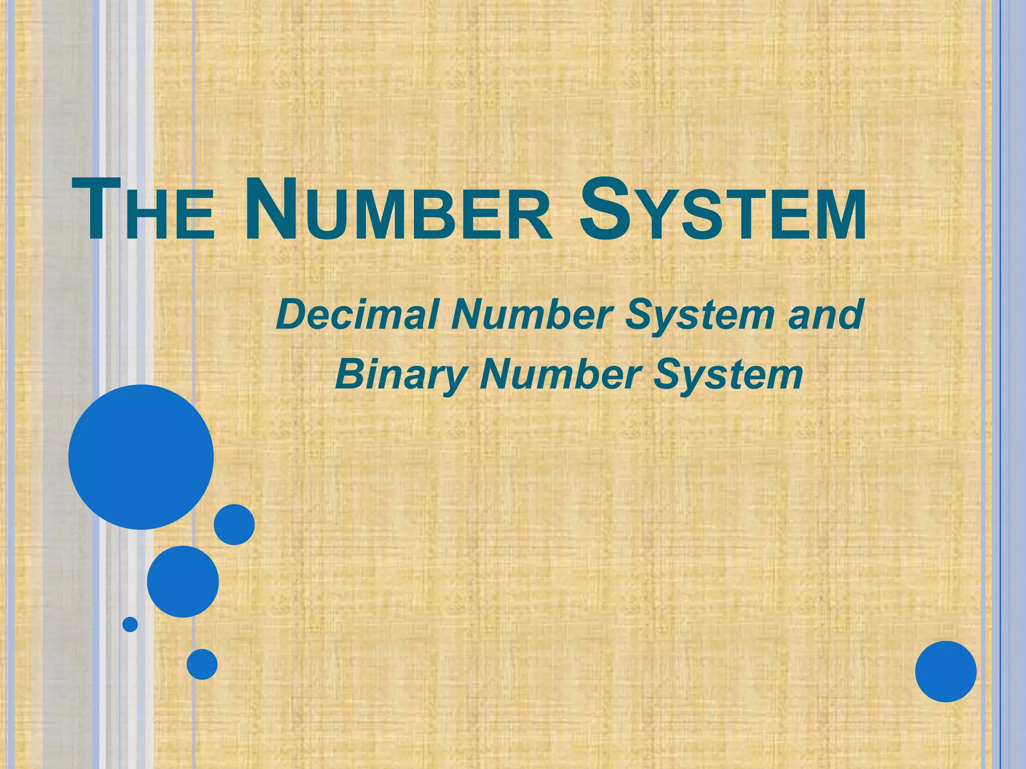 The number system | PPTX