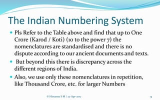 The Number System | PPTX