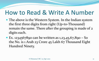 The Number System | PPTX