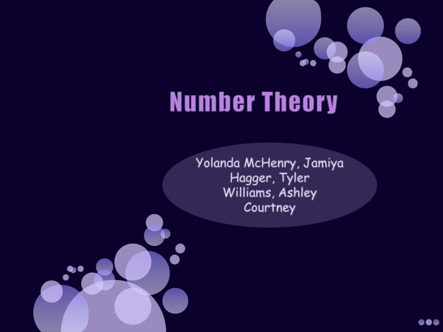 The Number Theory | PPTX