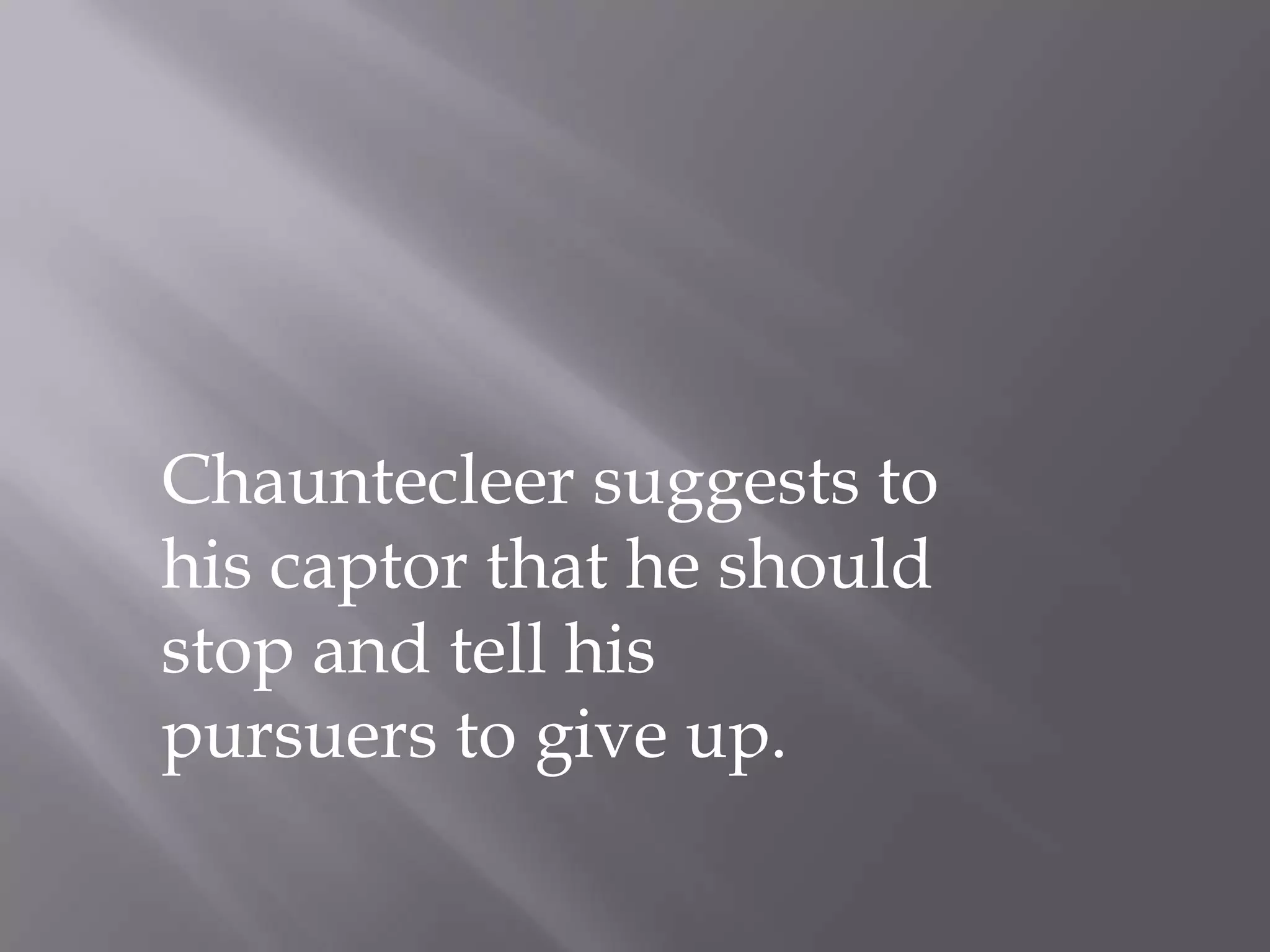 The nun’s priest’s tale | PPTX