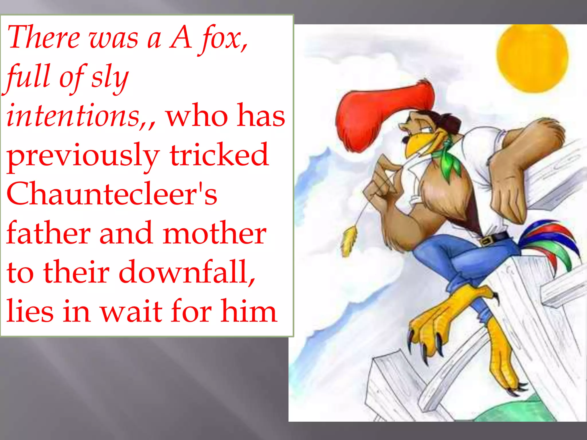 The nun’s priest’s tale | PPTX