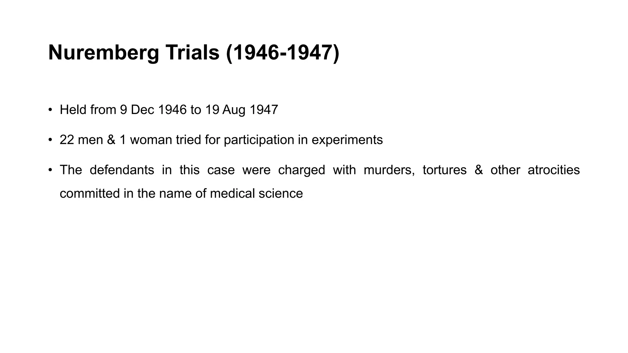 The Nuremberg Code | PPTX