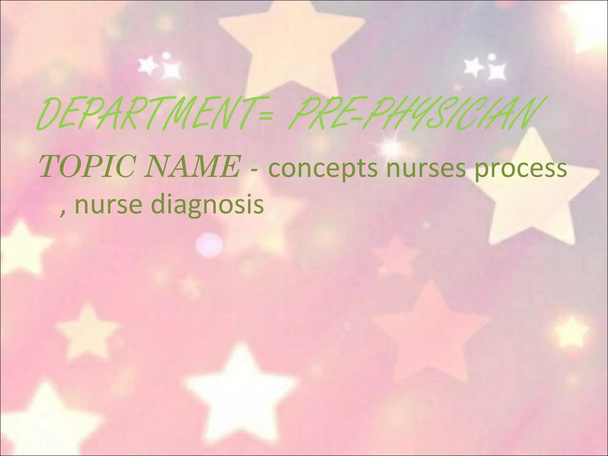 The nursing process | PPT