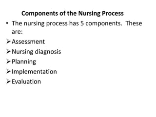 THE NURSING PROCESS FUNDAMENTAL II..pptx