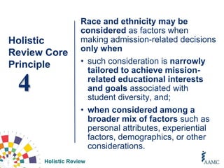 The Nuts and Bolts of Holistic Review | PPTX