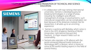 siemens (csr) | PPTX | Business | Business and Finance