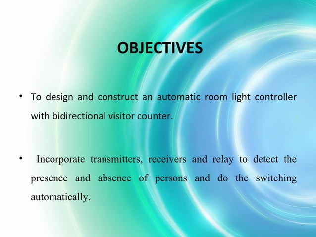 automatic room light controller | PPT