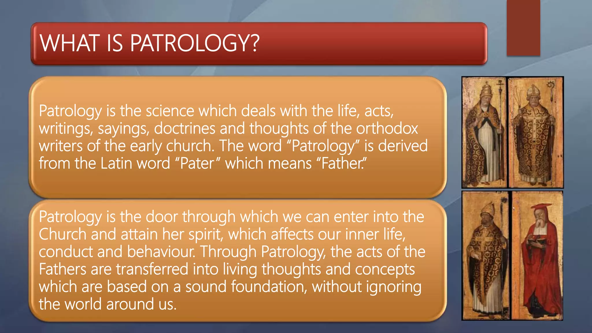 Ecclesiology in the Patristic Era | PPTX