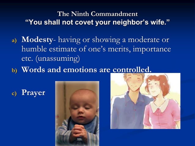 9th commandment | PPTX | Christianity | Religion & Spirituality