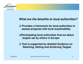 "Local Targets 21 - Target setting and monitoring for local ...