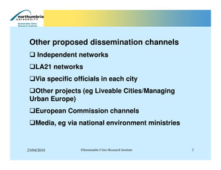 "Local Targets 21 - Target setting and monitoring for local ...
