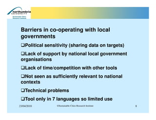 "Local Targets 21 - Target setting and monitoring for local ...