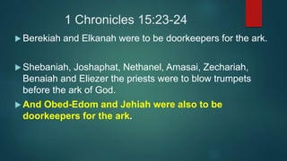 The Obed Edom Effect | PPTX