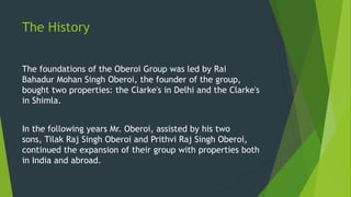 The oberoi group | PPTX