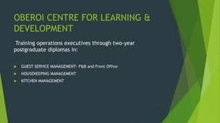 The oberoi group | PPTX