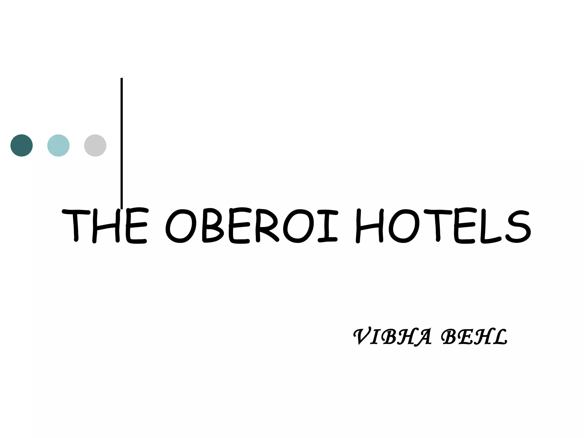 The oberoi hotels | PPT