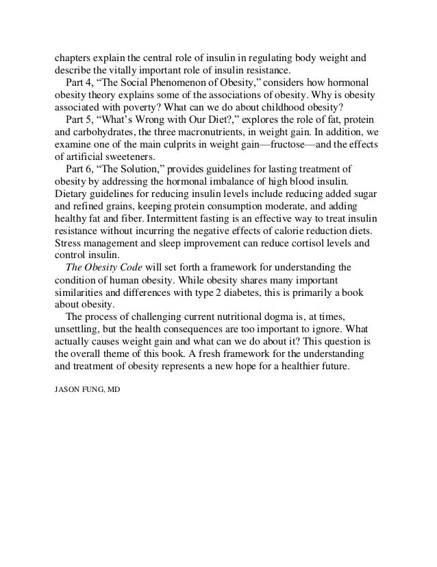 The Obesity Code | PDF