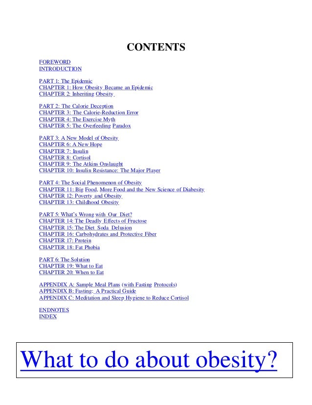 The Obesity Code | PDF