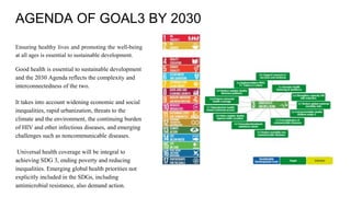 The objectives of goal3 good health and wellbeing | PPTX