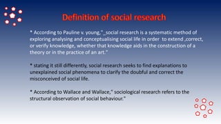 The observation of social research | PPTX