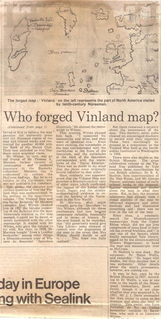 Who forged Vinland map? | PDF | Geography | Science