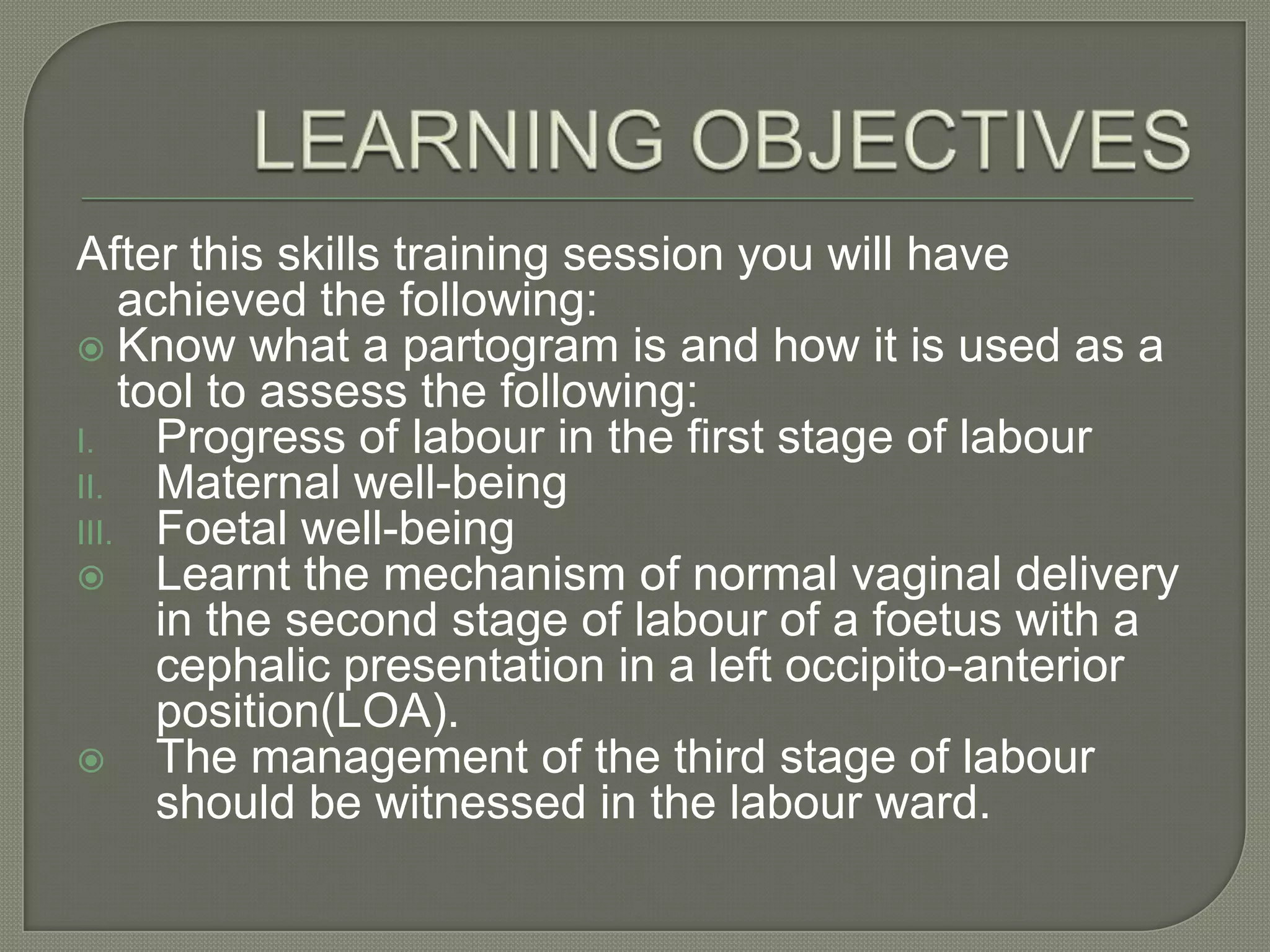The obstetric examination ppt | PPTX